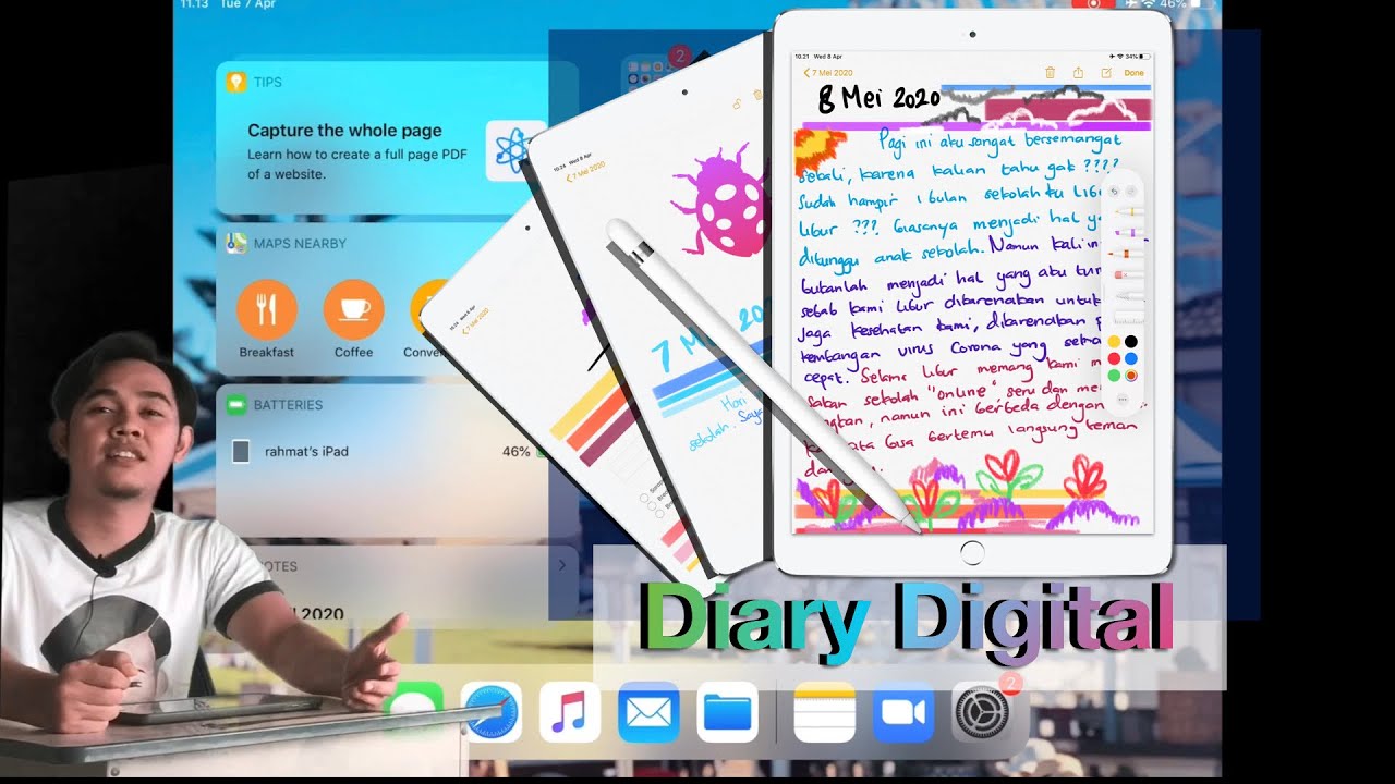 Membuat Diary Digital di iPad - YouTube