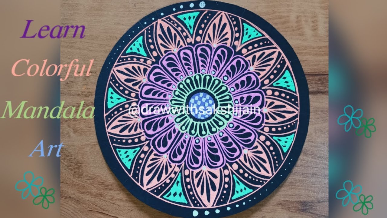 Learn Colorful Mandala Art | Easy Mandala Art For Beginners | DIY ...