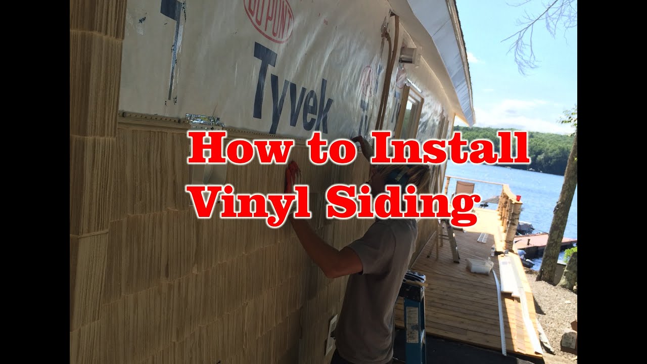How to install Vinyl Siding - Staggered Shakes Weathered - Part 1 - YouTube