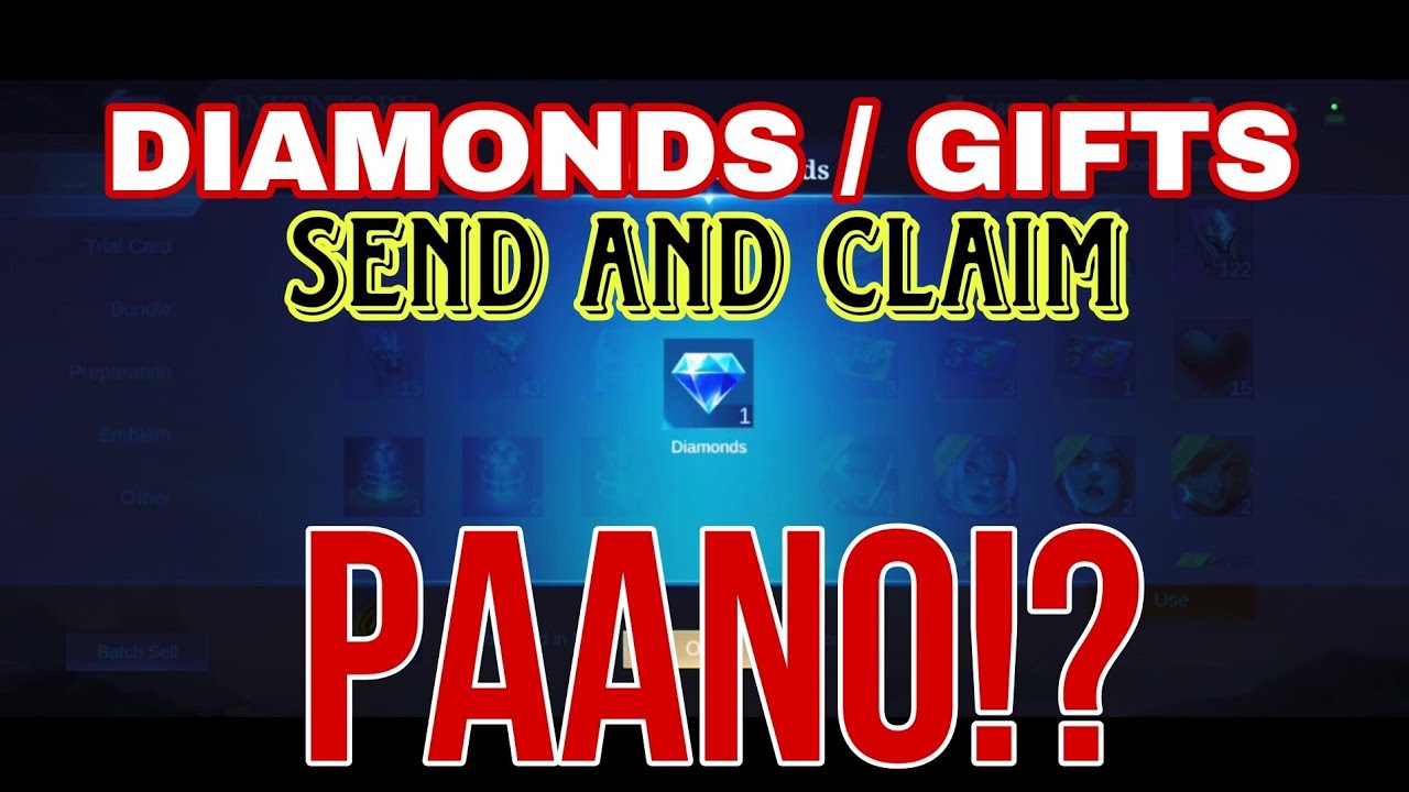 HOW TO SEND & CLAIM GIFTS/DIAMONDS IN MOBILE LEGENDS - YouTube