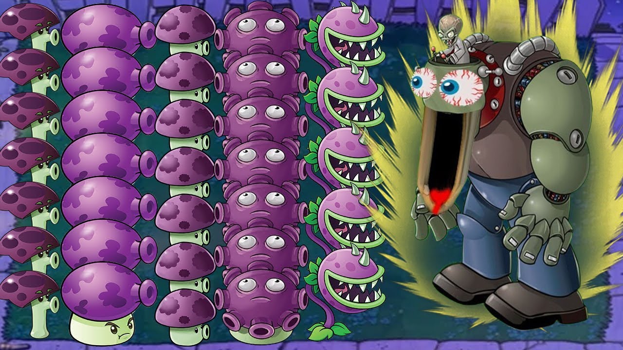 All Shroom Vs All Zombies Vs Giga Gargantuar Vs Dr Zomboss Plants Vs ...