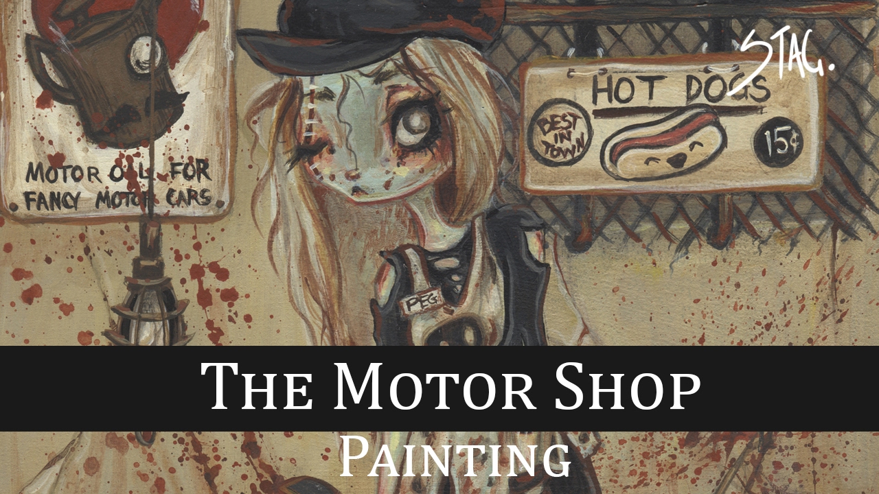 Zombie mechanic girl lowbrow fantasy art - YouTube