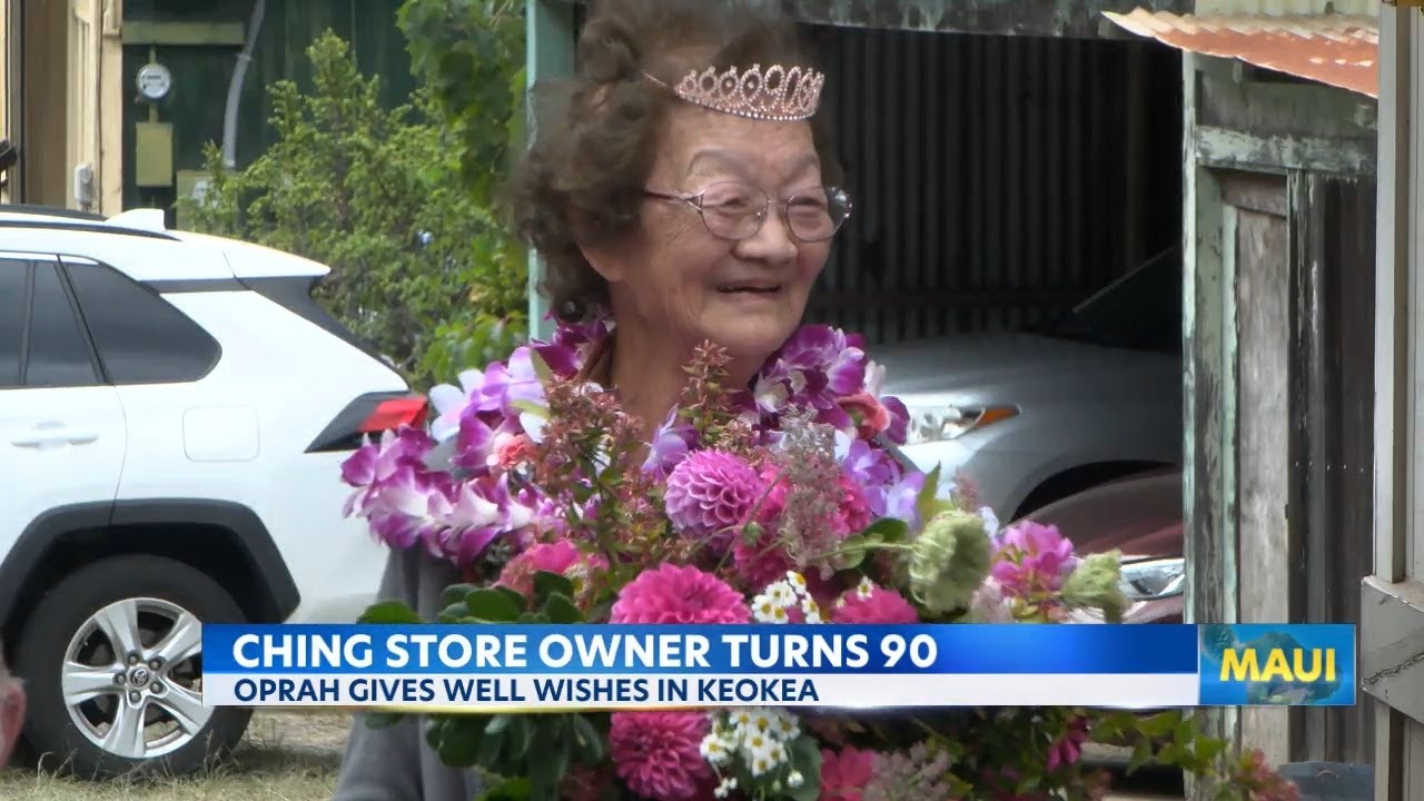 Maui store owner Florence Ching turns 90, Oprah joins birthday ...