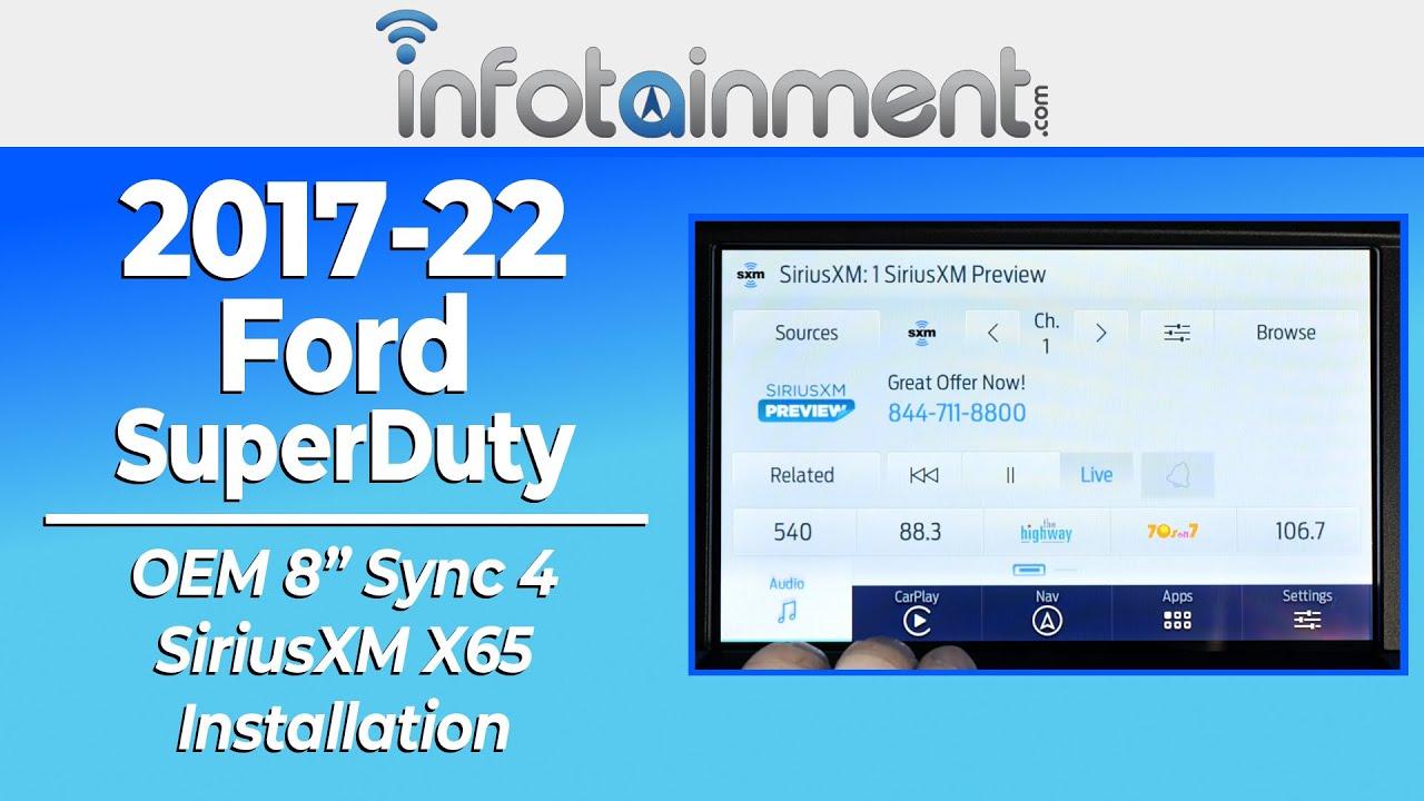 2017-2022 Ford F-150 & SuperDuty Sync 4 SiriusXM X65 Upgrade ...