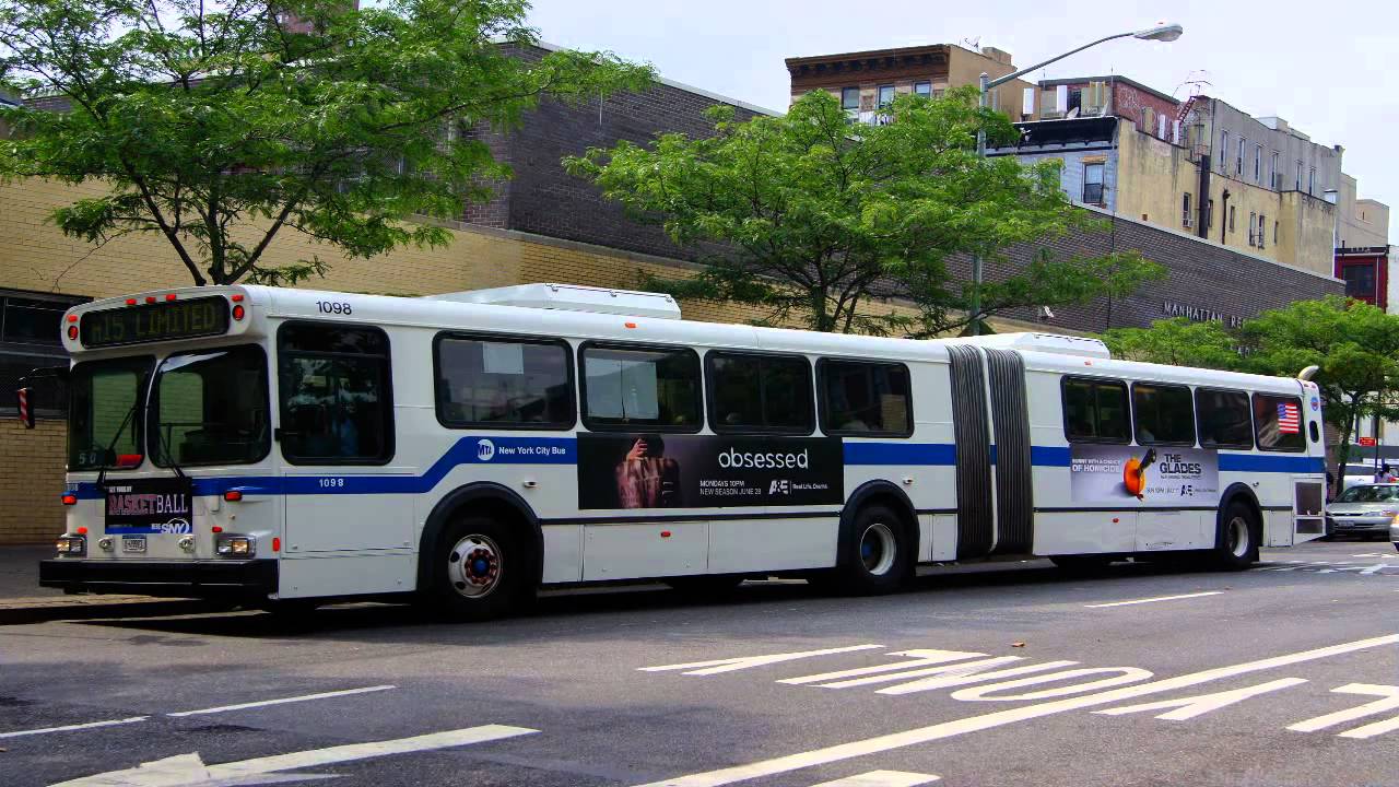 MTA New York City Bus 1998 New Flyer D60HF 1100 [ Second Audio ...