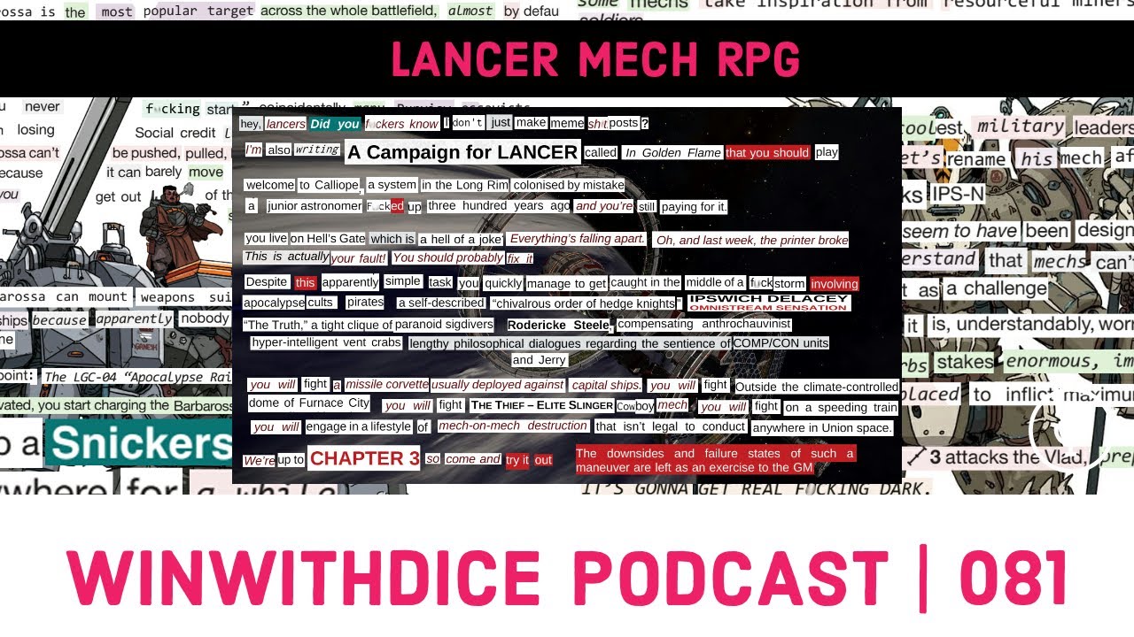 In Golden Flame with Vex || Lancer Mech RPG || Win With Dice Podcast ...