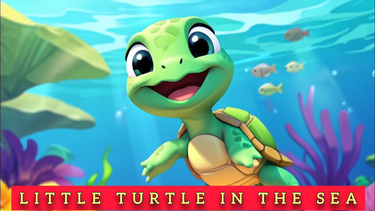 Baby Turtle Song For Kids | Fun & Educational Nursery Rhyms-Kids Poem ...