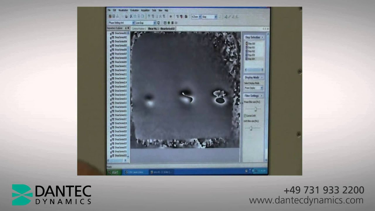 Dantec Dynamics Portable Shearography in operation on composite ...