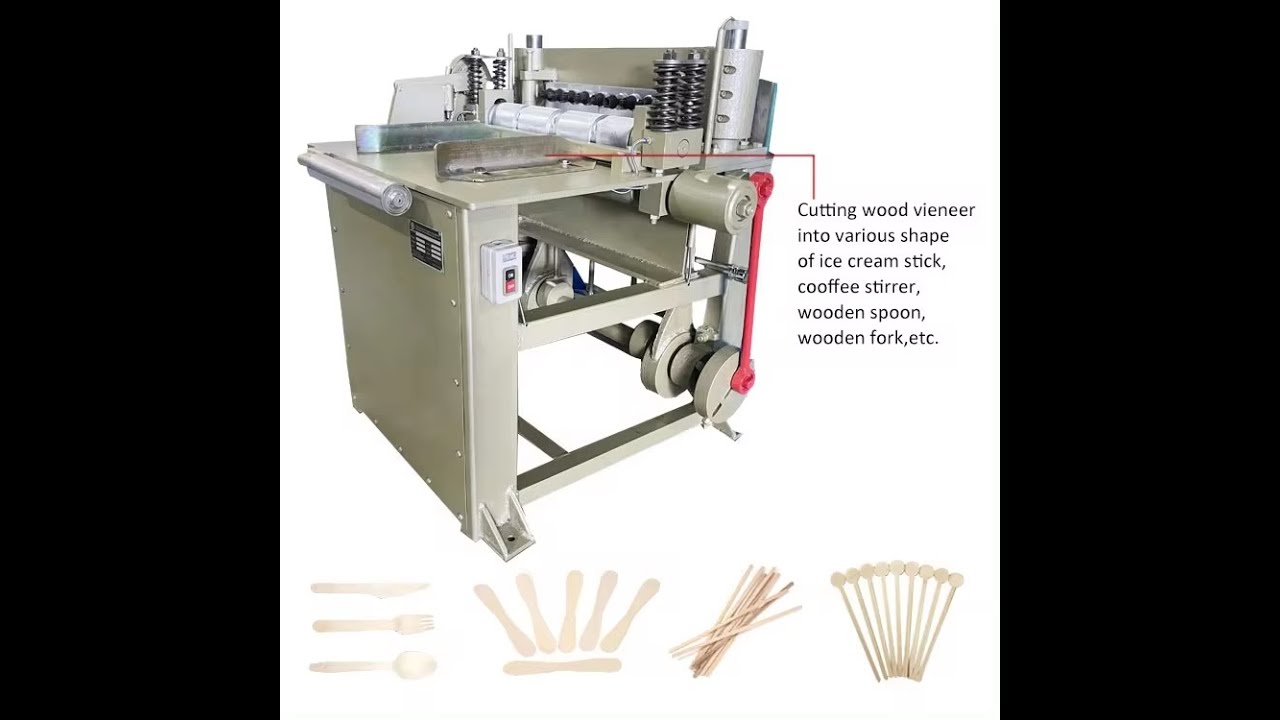Full Automatic Punching Cutting Machine #wood #coffee stick machine# ...