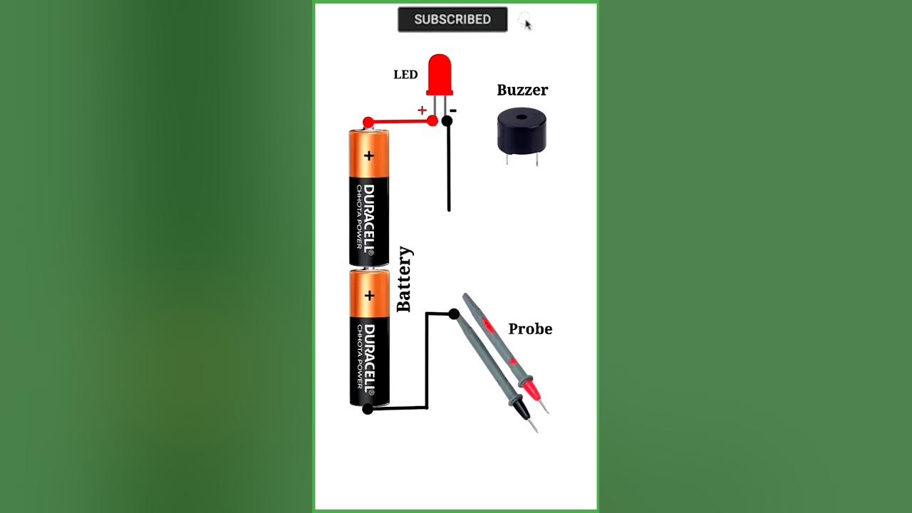 Continuity tester with buzzer circuit diagram #shortvideo # ...