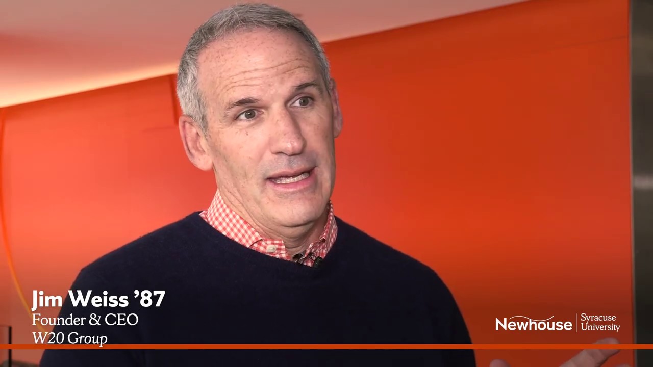 Jim Weiss '87 on new technology and public relations - YouTube