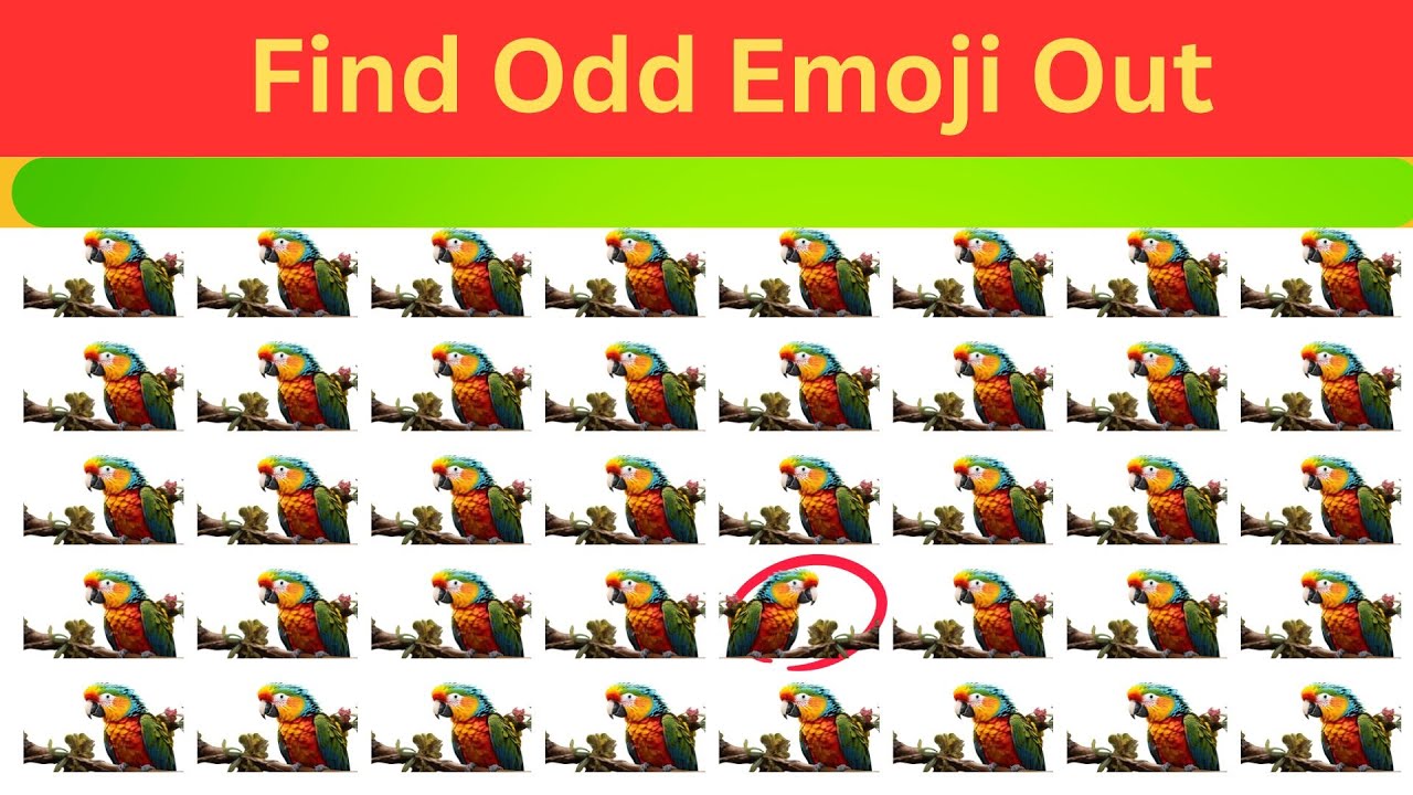 🔍 Find the Different Emoji 🤔 | Difficult Puzzle | The Odd Emoji ...