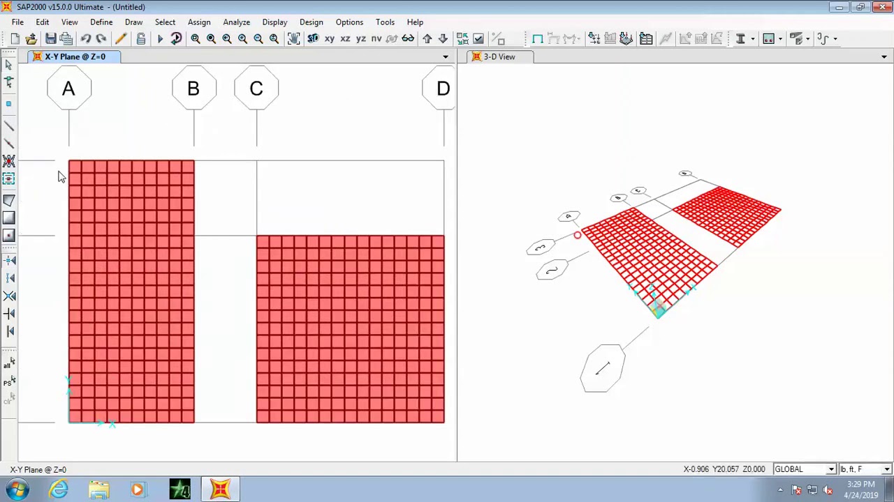 Sap 2000 [Slab Design With proper Meshing and Stress Diagram] - YouTube