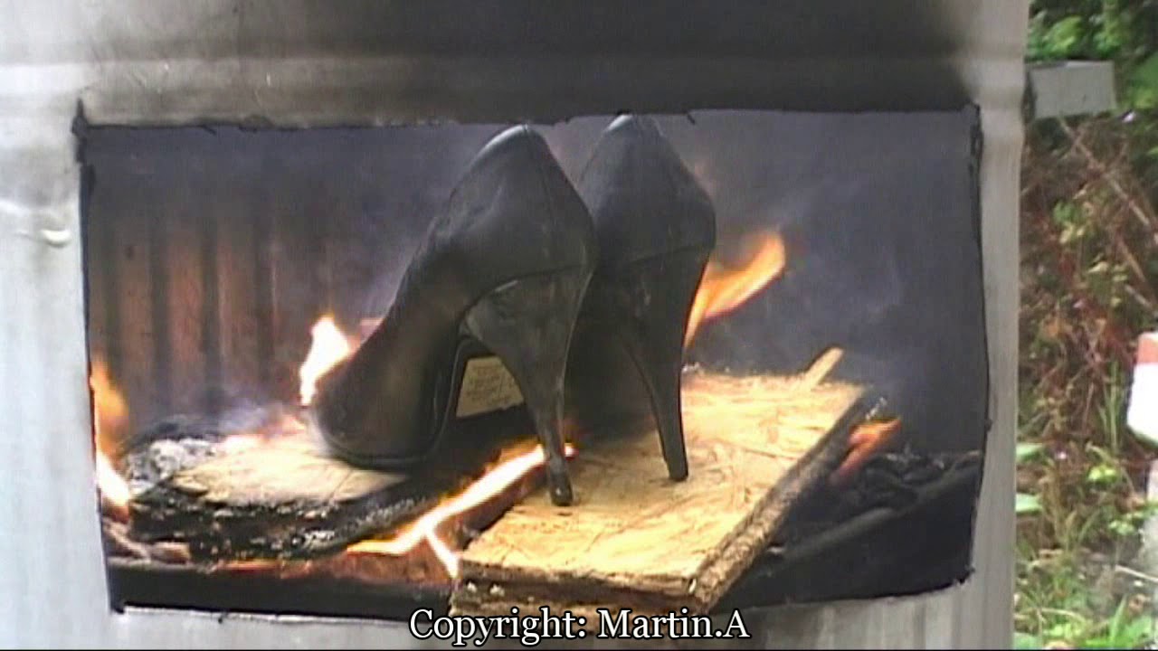 Burning Black High Heels 5 - YouTube