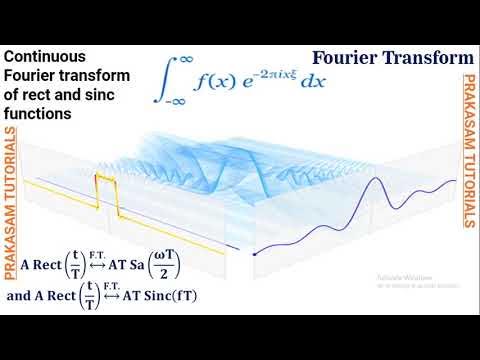 Fourier transform of a rectangular and sinc functions visualization - YouTube