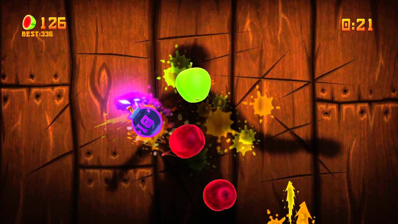 FRUIT NINJA KINECT ARCADE MODE play #1 - YouTube
