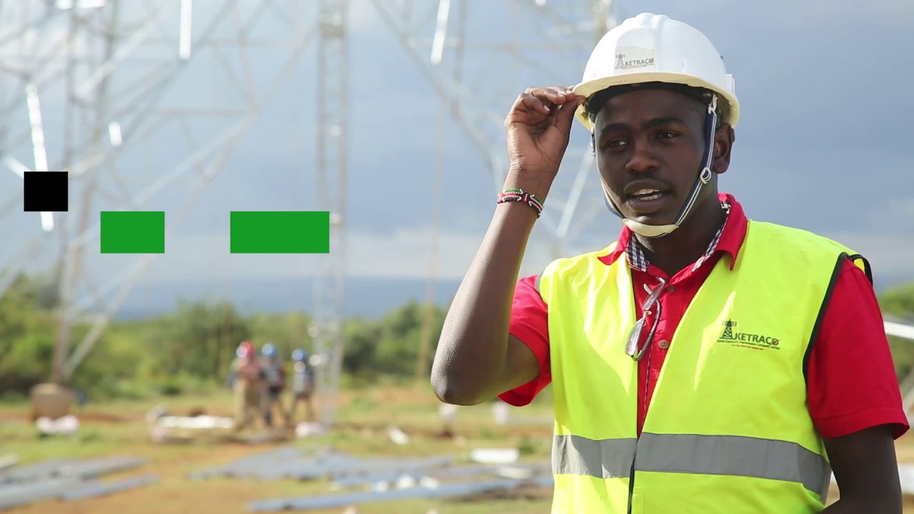 Tower erection process on the Loiyangalani-Suswa Project - YouTube