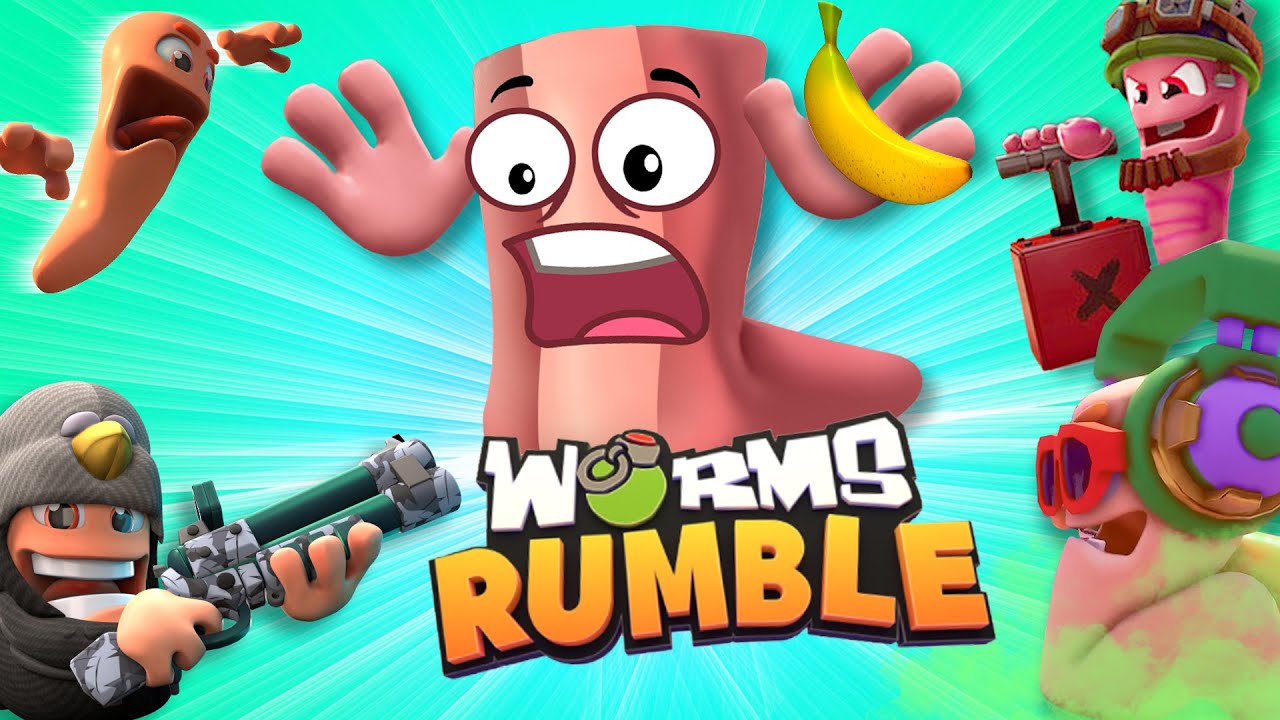 Singin' DERPY BACON Stuck in STINKY ROOM! 🦨 (Funny WORMS RUMBLE ...