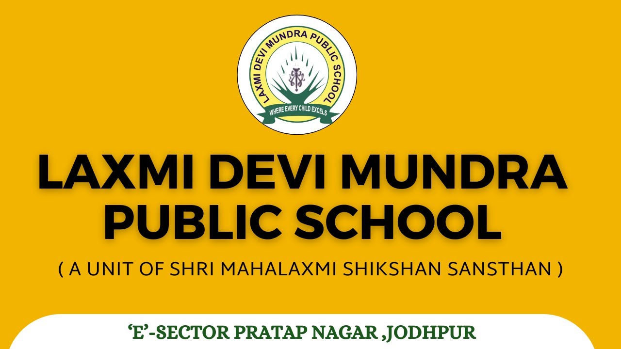 VIRTUAL SCHOOL VISIT | LAXMI DEVI MUNDRA PUBLIC SCHOOL |JODHPUR - YouTube