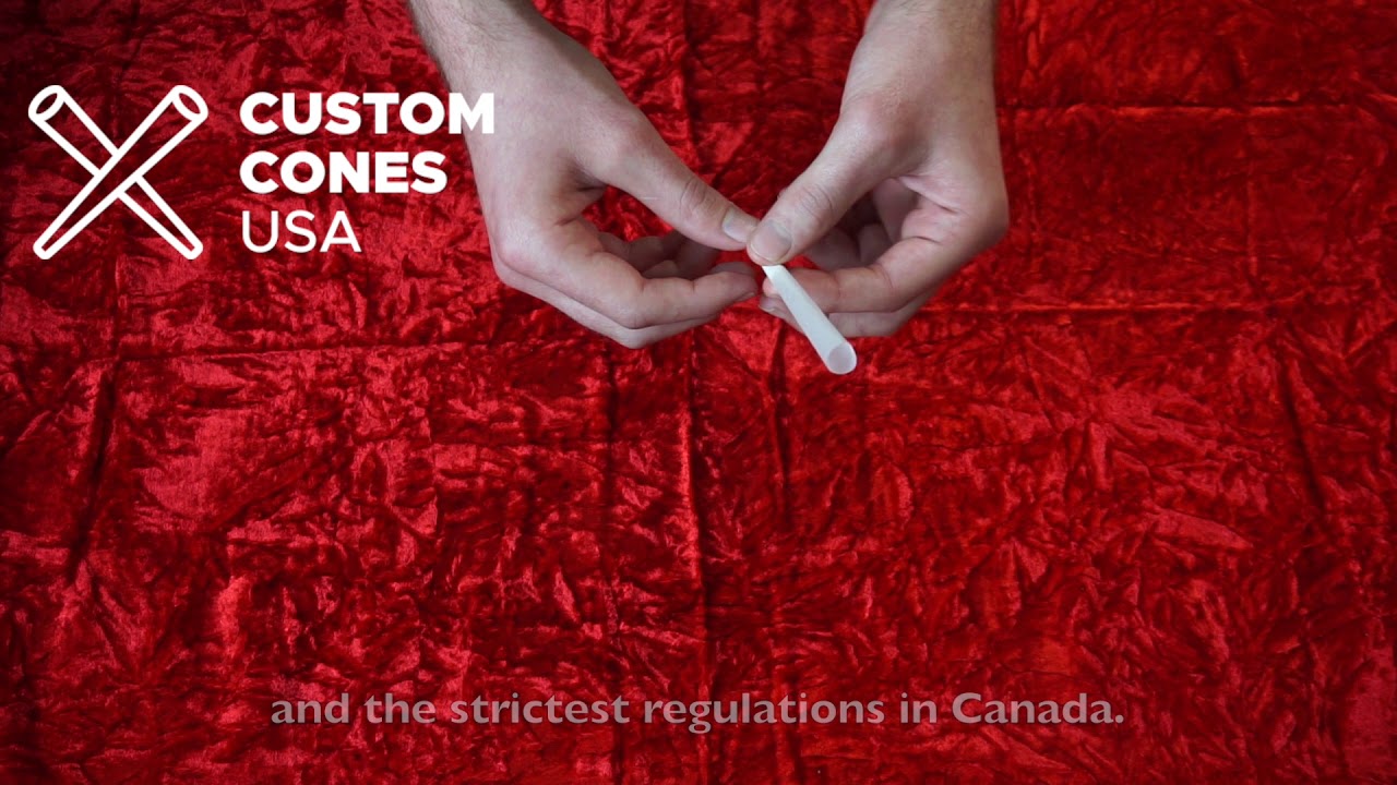 Pre-Rolled Cones - 98mm White Pre-Roll Cones | Custom Cones USA - YouTube