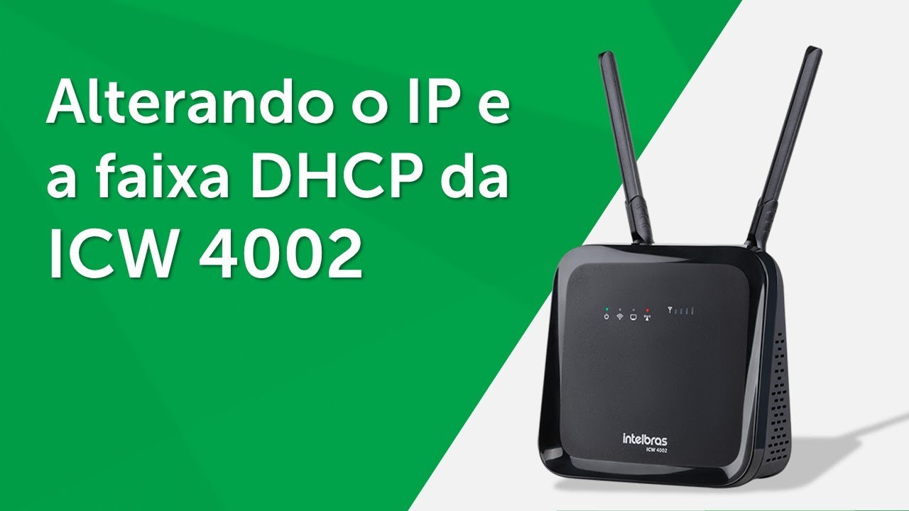 Como trocar o IP da ICW 4002 - I1243 - YouTube