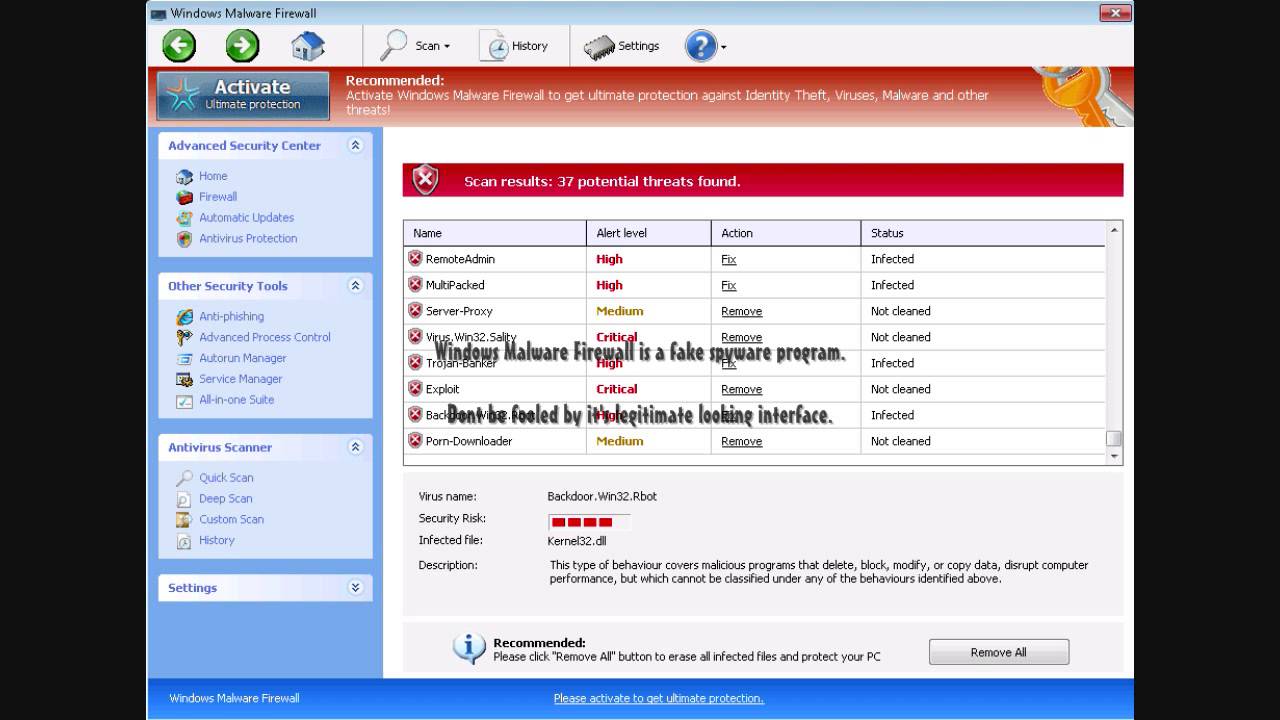 Remove Windows Malware Firewall (Removal Guide) - YouTube