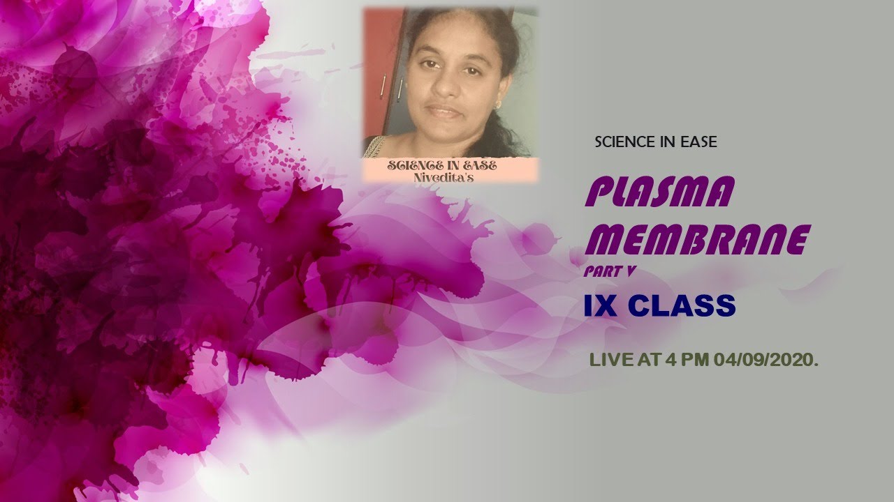 PLASMA MEMBRANE IX CLASS PART5 - YouTube