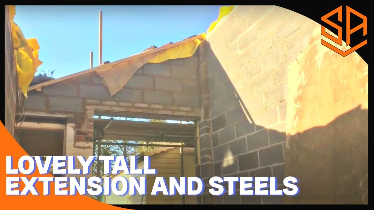 INSTALLING 2 RSJ BEAMS ON EXTENSION BUILD - YouTube