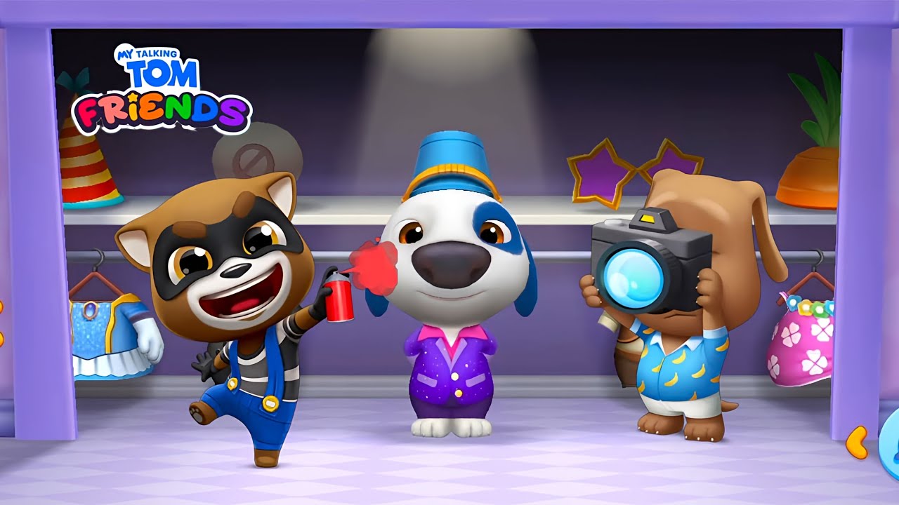 Tom Friends Funny Moments 😍 - My Talking Tom Friends Are Enjoying ...