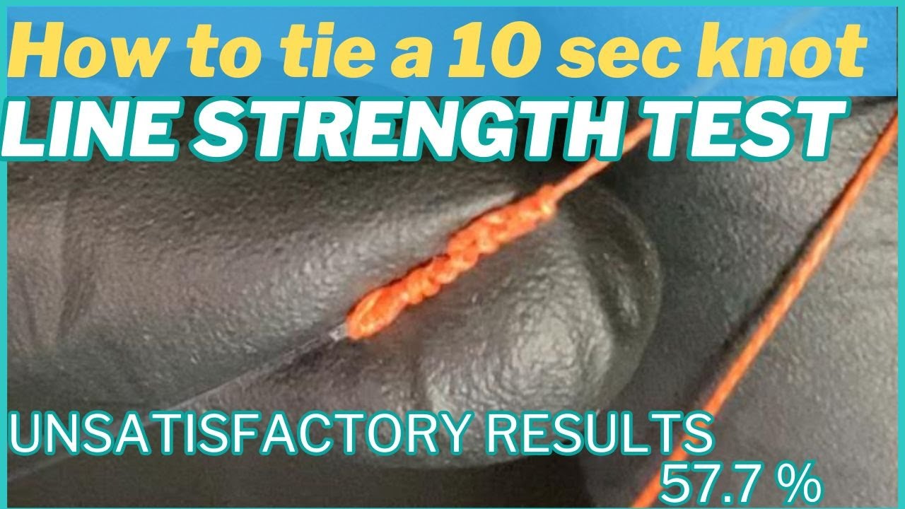 Braid to leader_10 sec knot line strength_PE0.6 - YouTube