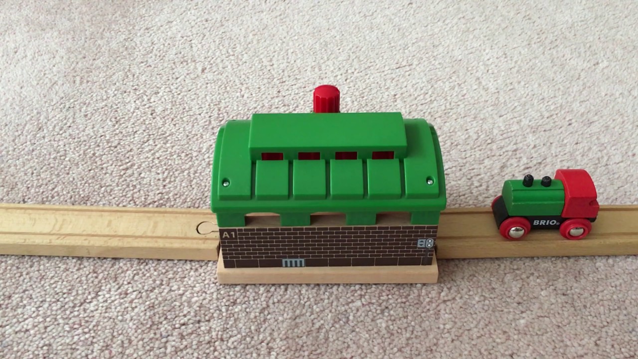 Brio Wooden Train Garage - YouTube