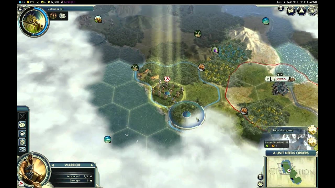 Let's Play Civ 5 - Japan - Episode 1 - Part 1 - YouTube