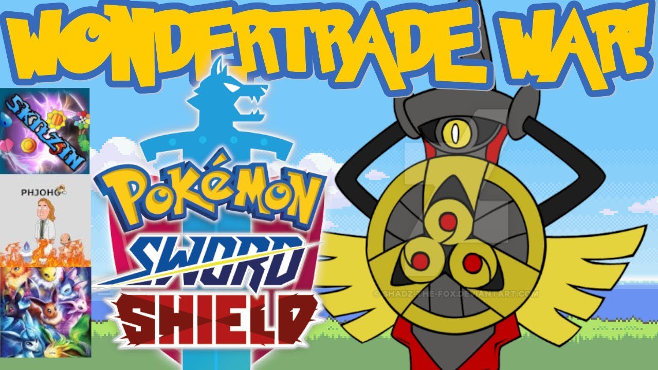 POKEMON WONDER TRADE WAR! TRADING SHINY POKEMON SWORD AND SHIELD! - YouTube