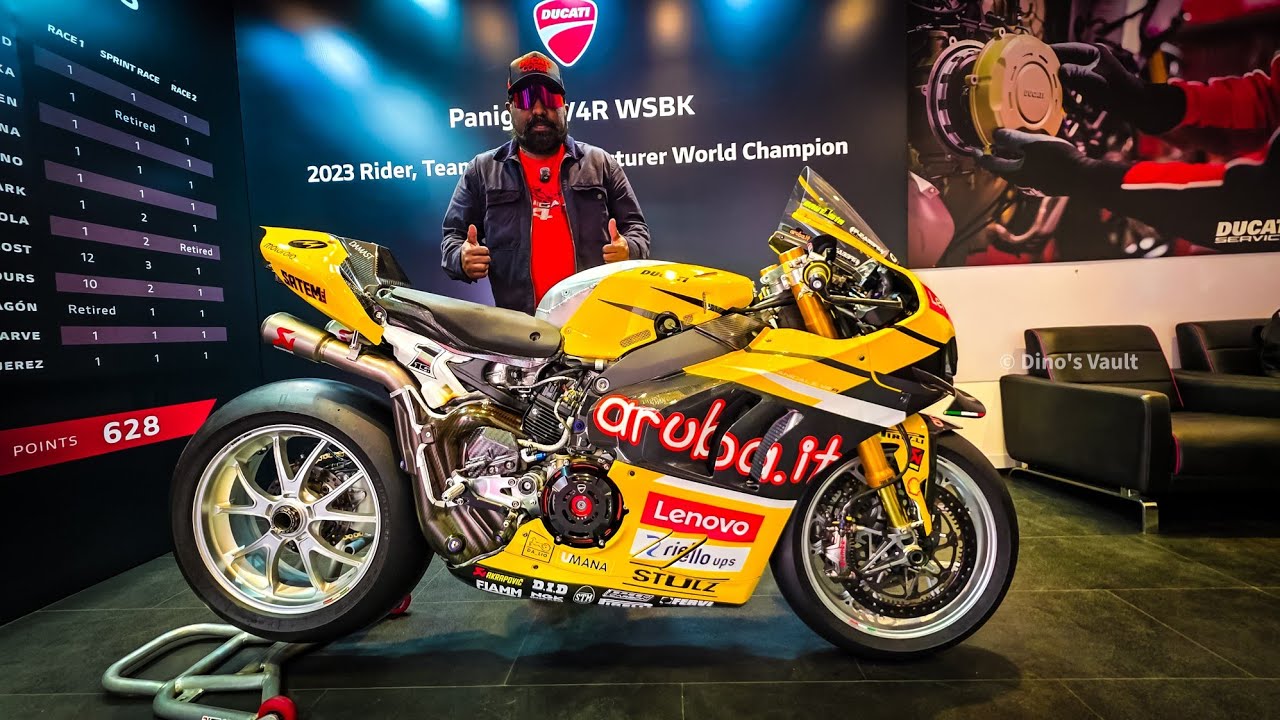 World's Fastest Track Bike - Ducati Panigale V4R WSBK Bike Walkaround ...