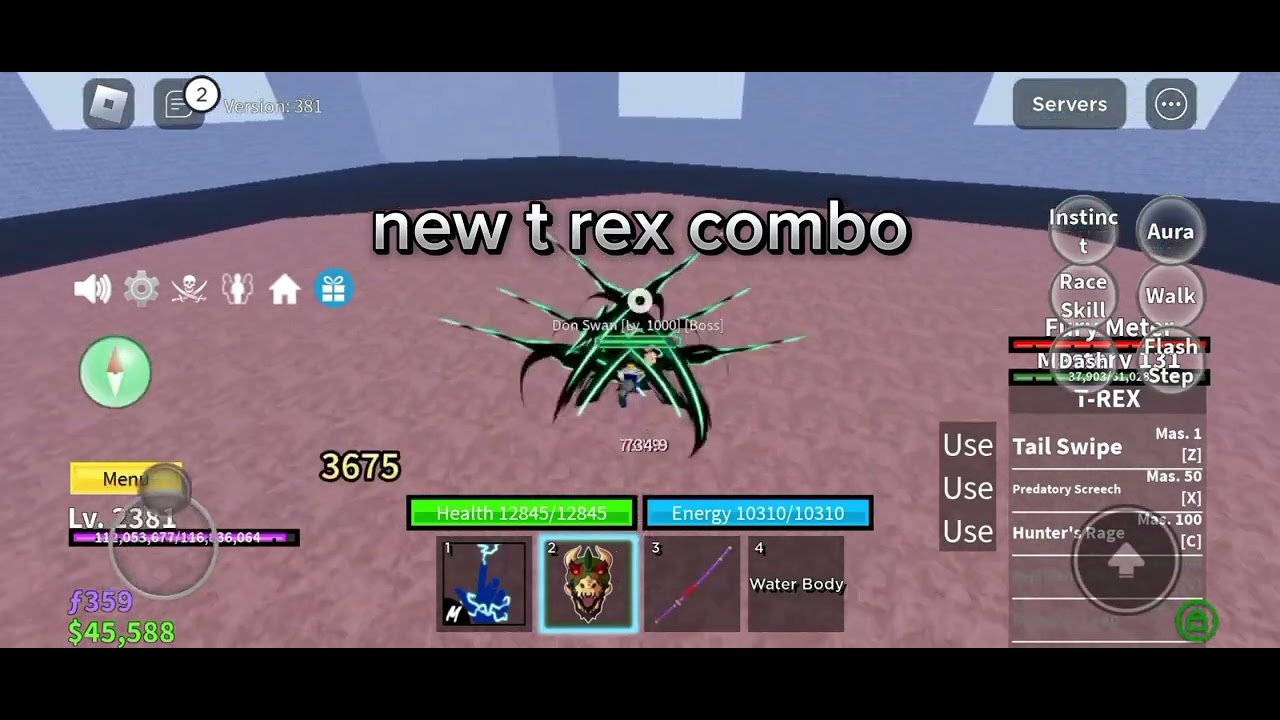 click x4, t rex c, t rex x, t rex z - YouTube