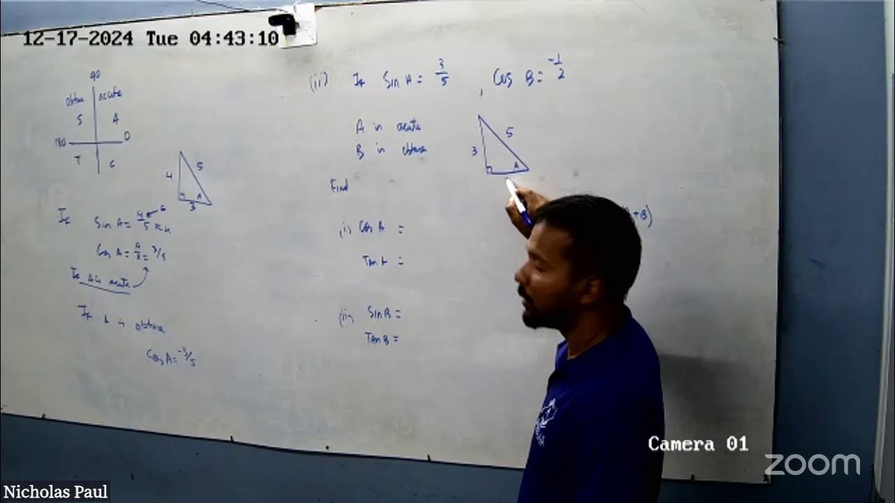 Unit 1 Pure Mathematics Trigonometry 4 - YouTube