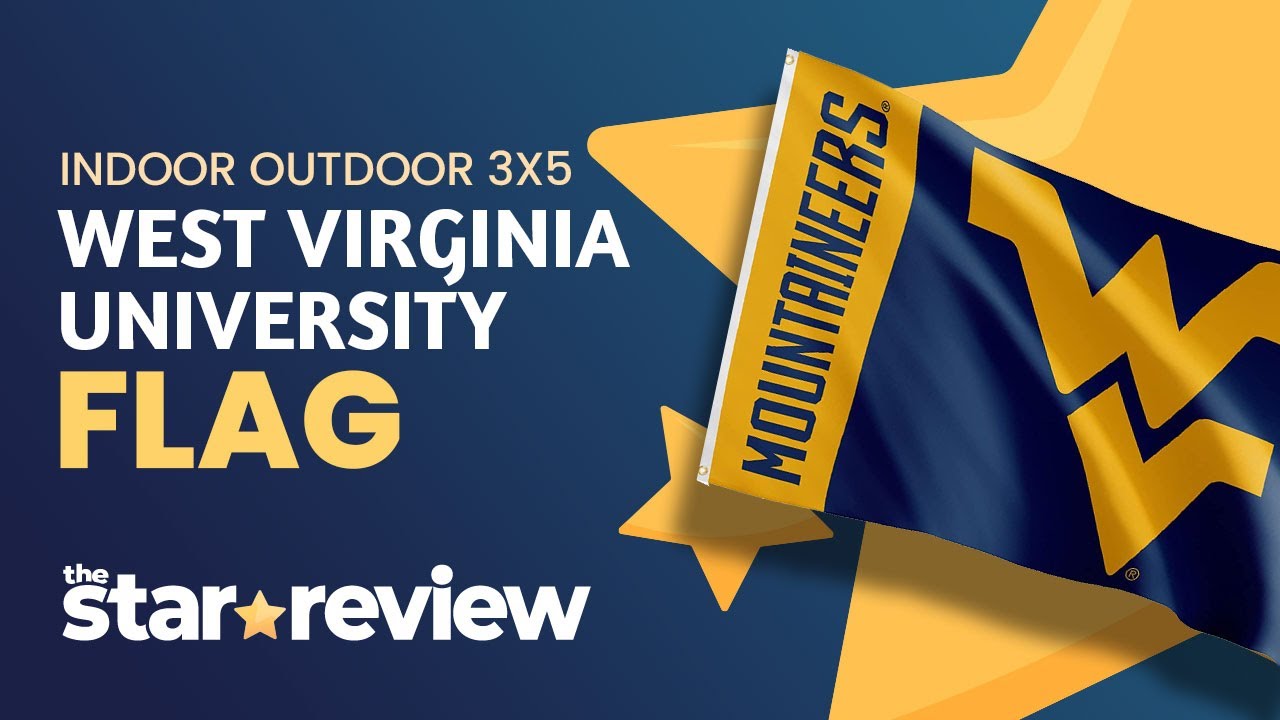 West Virginia University Flag Mountaineers WVU Flags Banners 100% ...