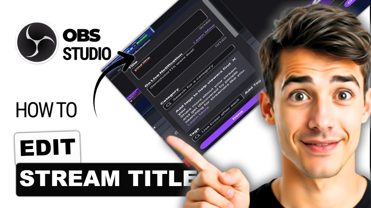 How to change stream title in OBS Studio (Easiest Way)(2026 Guide ...