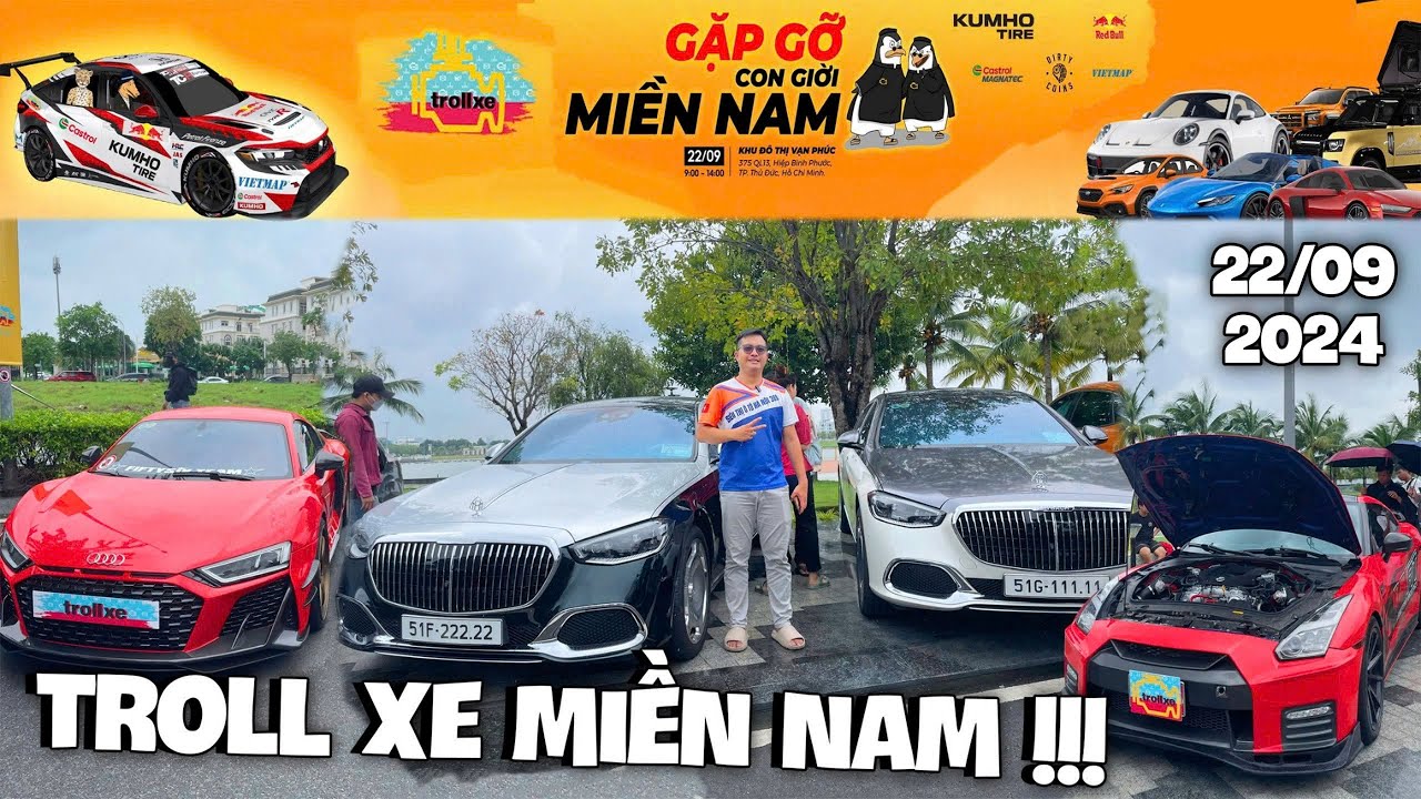 Sáng Chủ Nhật bắt gặp nhiều SIÊU XE, SIÊU BIỂN SỐ offline Troll Xe Miền Nam! - YouTube