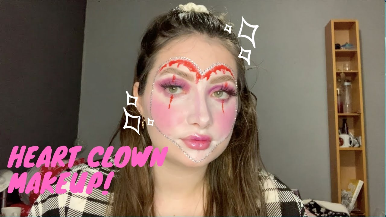 Heart Clown Makeup! - YouTube