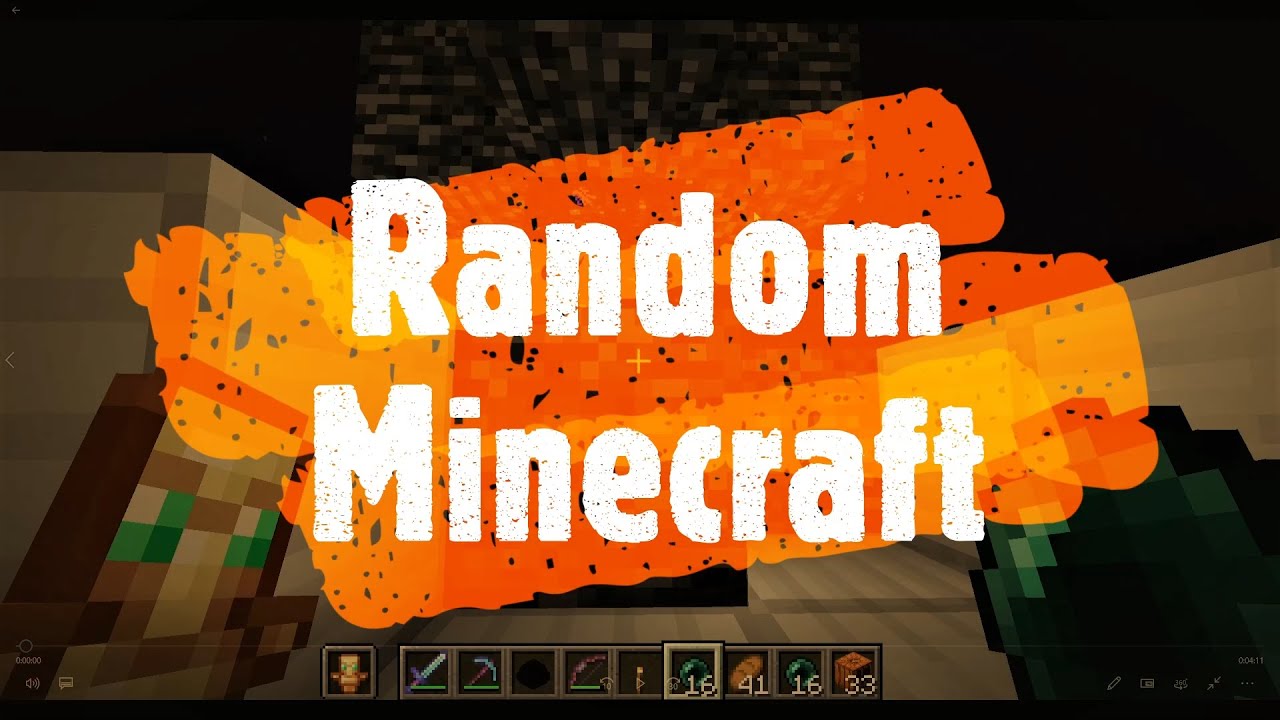 Random Pro Minecraft Gameplay!!! NO COMMENTARY (or sound) - YouTube