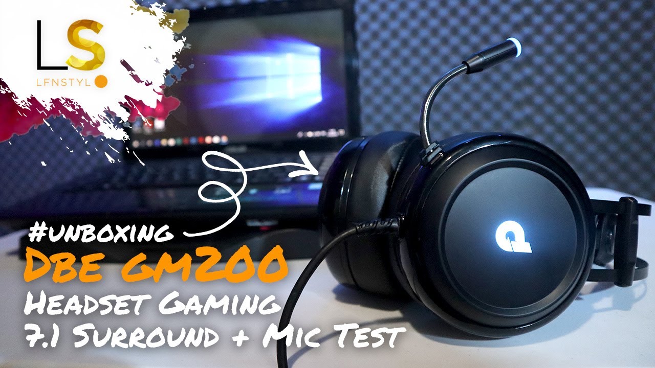 #Unboxing headset Dbe GM200 , Headset gaming suara ok + Mic Test - YouTube