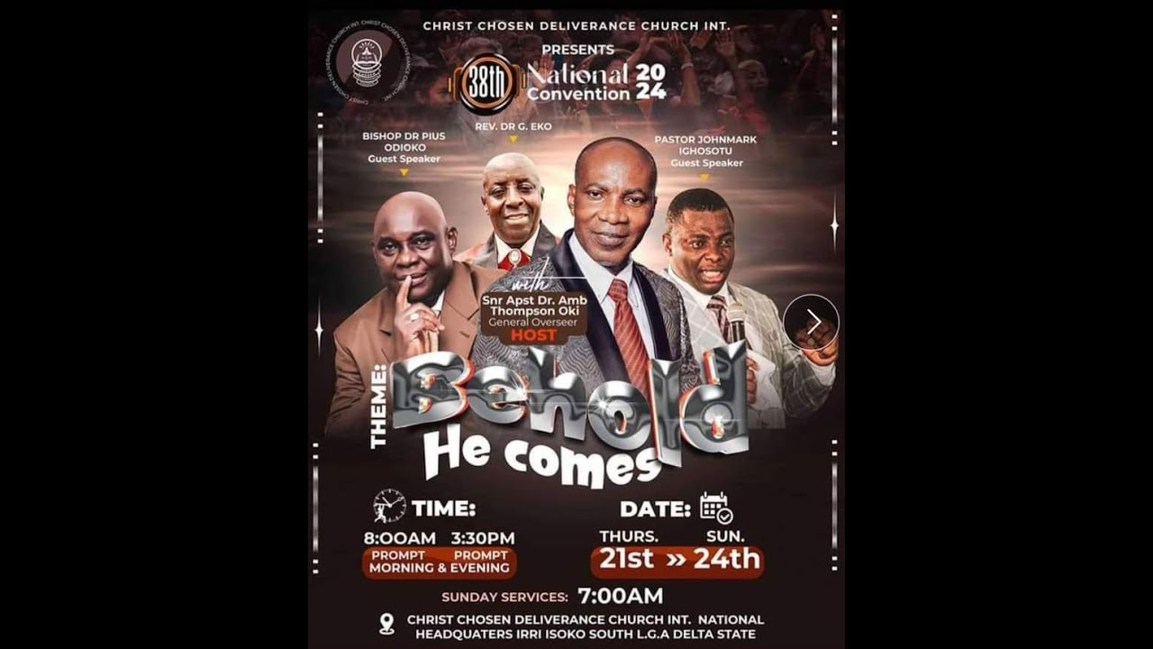 APOSTLE THOMPSON OKI - YouTube