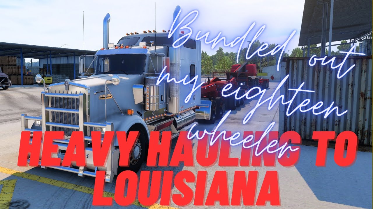 American Truck Simulator - Bundled out my eighteen wheeler. Heavy ...