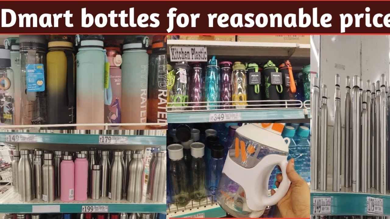 Beautiful bottle models in Dmart//Dmart bottles for reasonable price ...