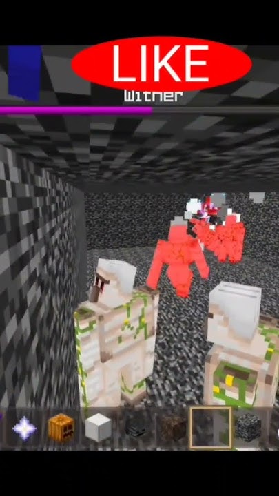 Minecraftiron Golem Vs Wither Boss Youtube