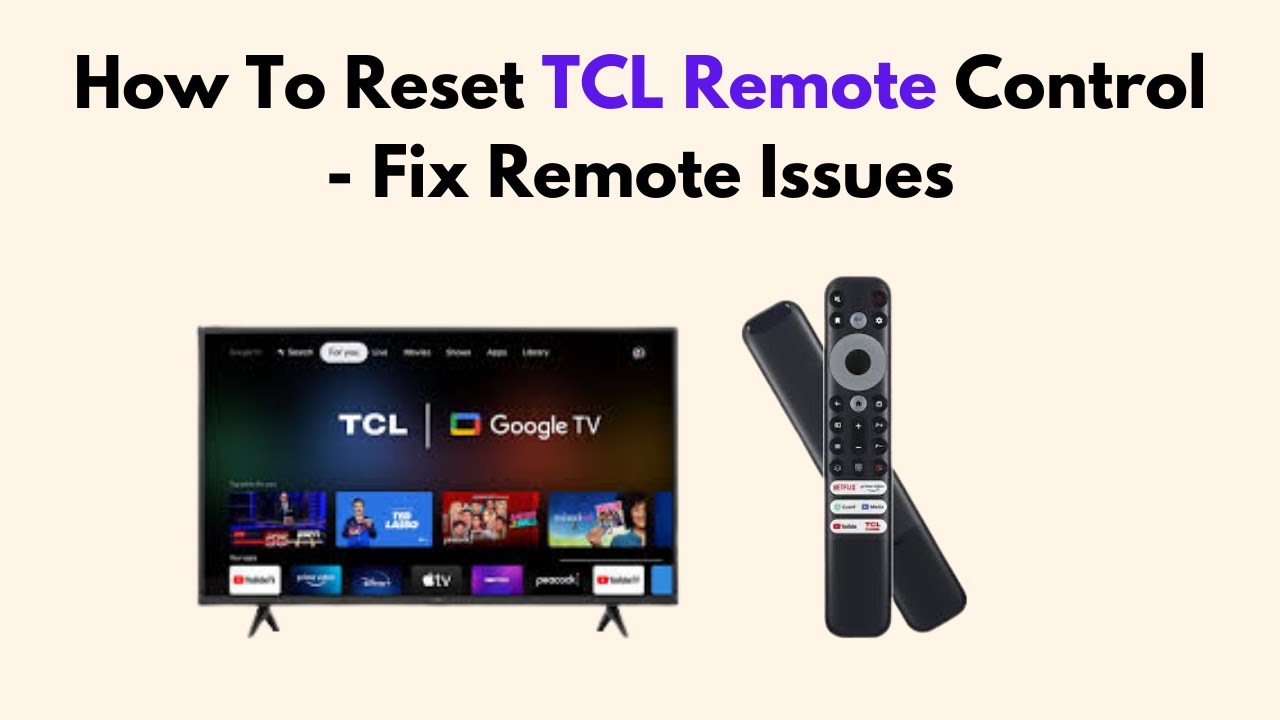 How To Reset TCL Remote Control - Fix Remote Issues - YouTube