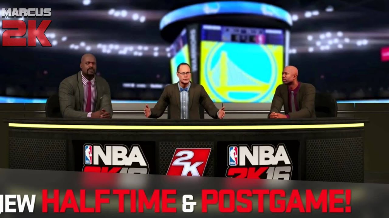 NBA 2K16 HALFTIME & POST GAME SHOW! TNT CREW! OMFG GOD BLESS AMERICA ...