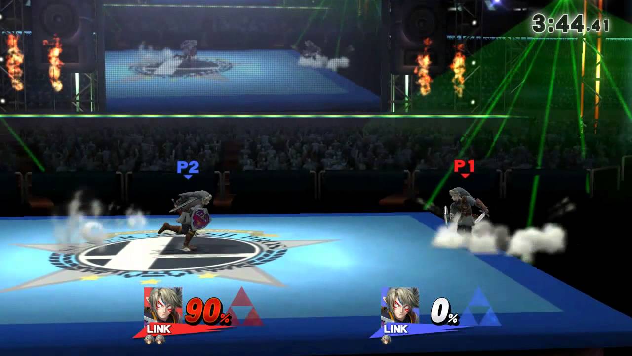 Gameplay - SSB4 - For Glory Mode: Shinobi (Link) vs. Link. - YouTube