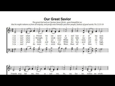 Our Great Savior - Hymn 18 of 52 - YouTube